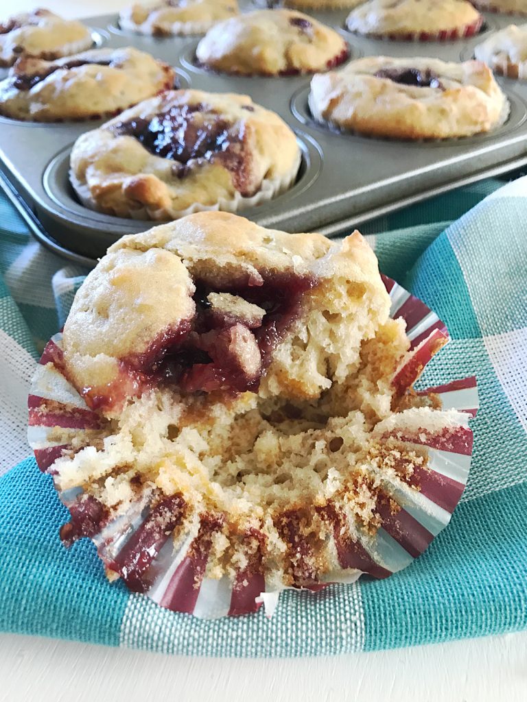 Jam-Filled Corn Flake Muffins