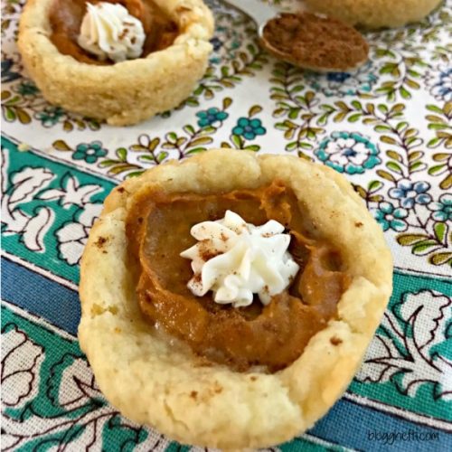 Mini Pumpkin Pie Cookies