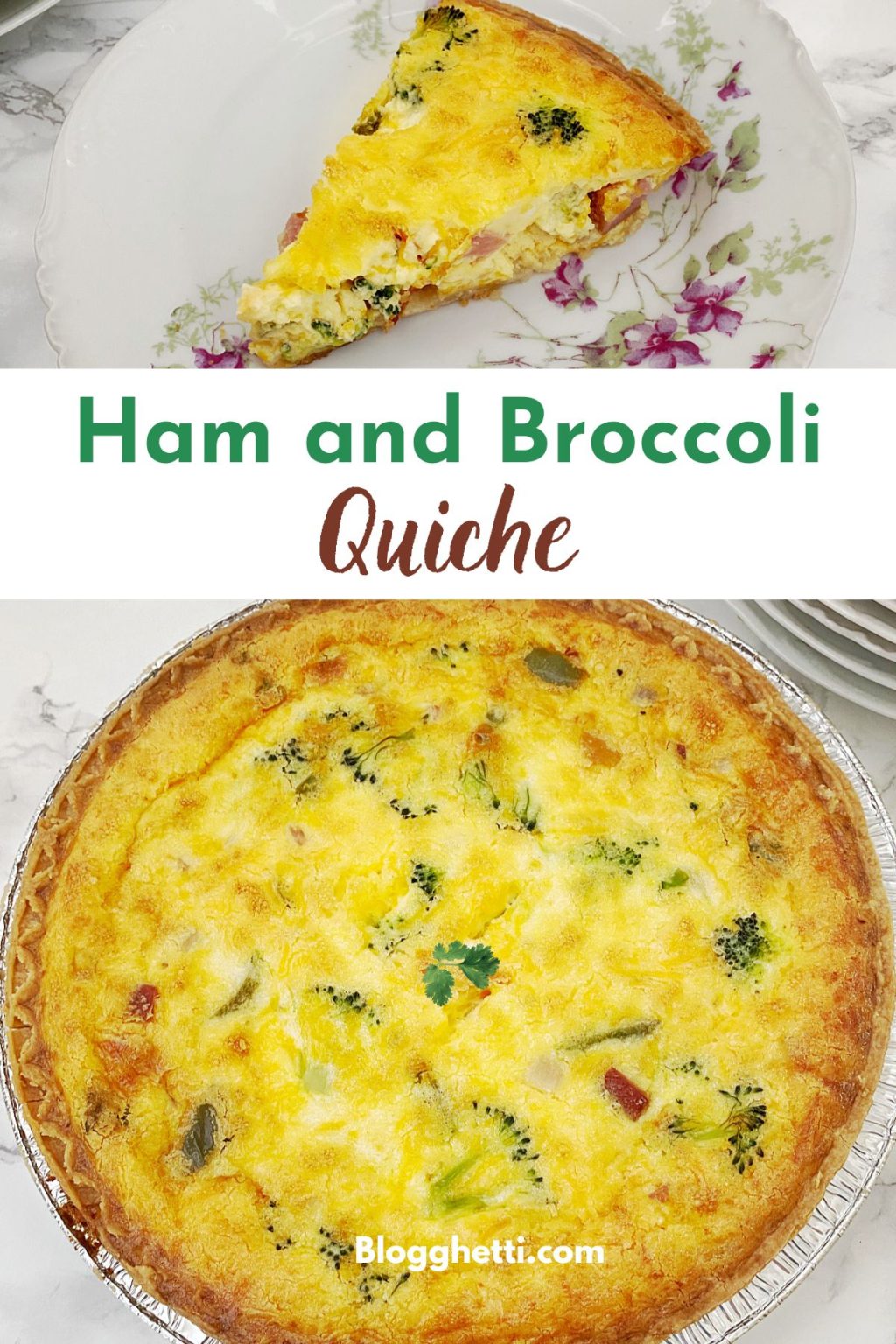 Ham and Broccoli Quiche