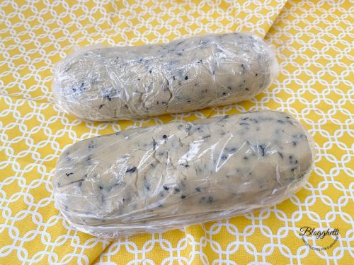 Blueberry Earl Grey Shortbread Cookies with a Lemon Glaze
