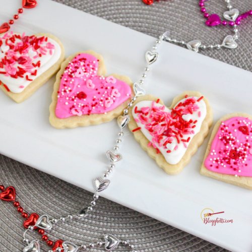 Valentine's Day Frosted Sugar Cookies