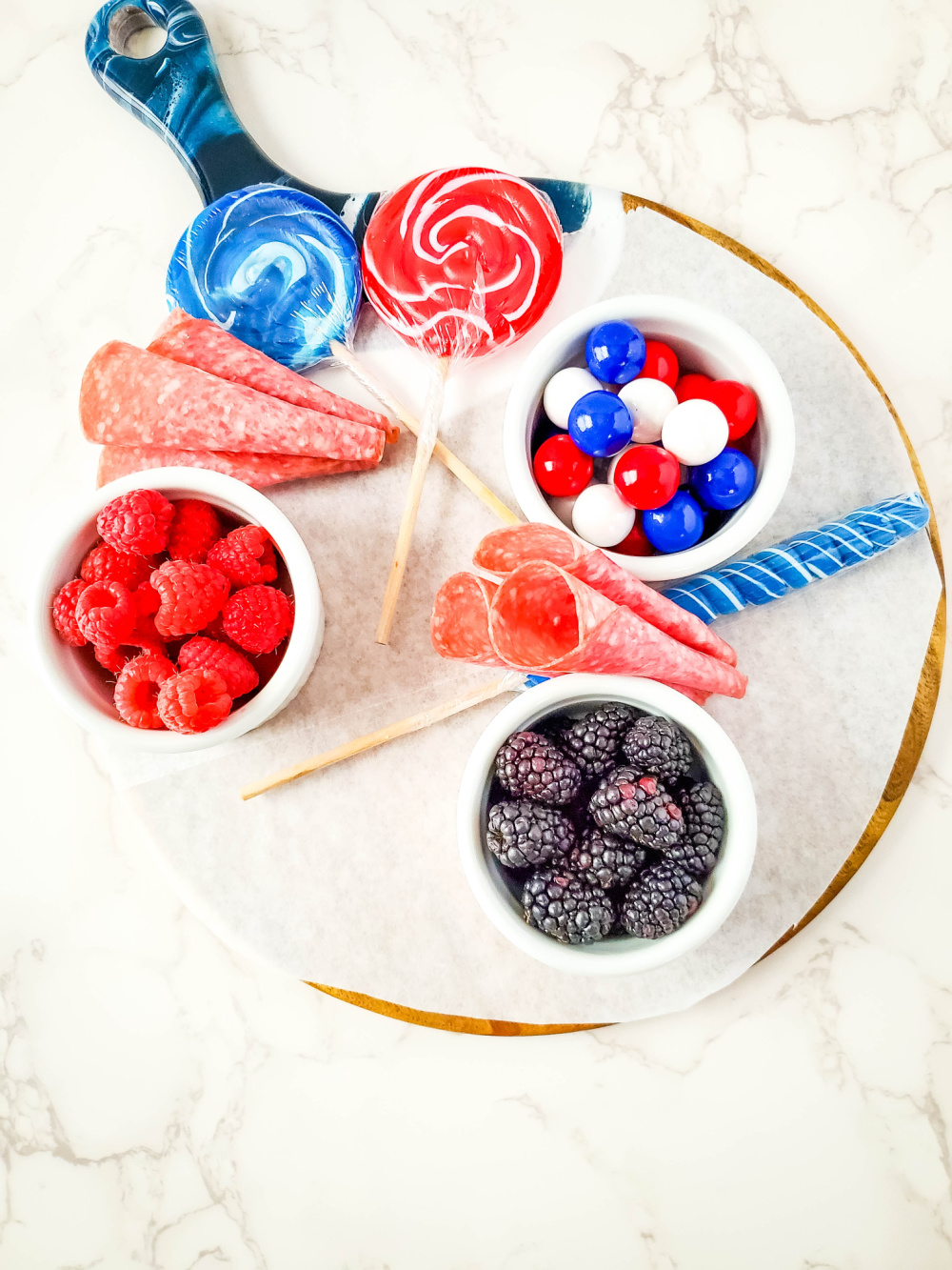 Festive and Easy Patriotic Charcuterie Board