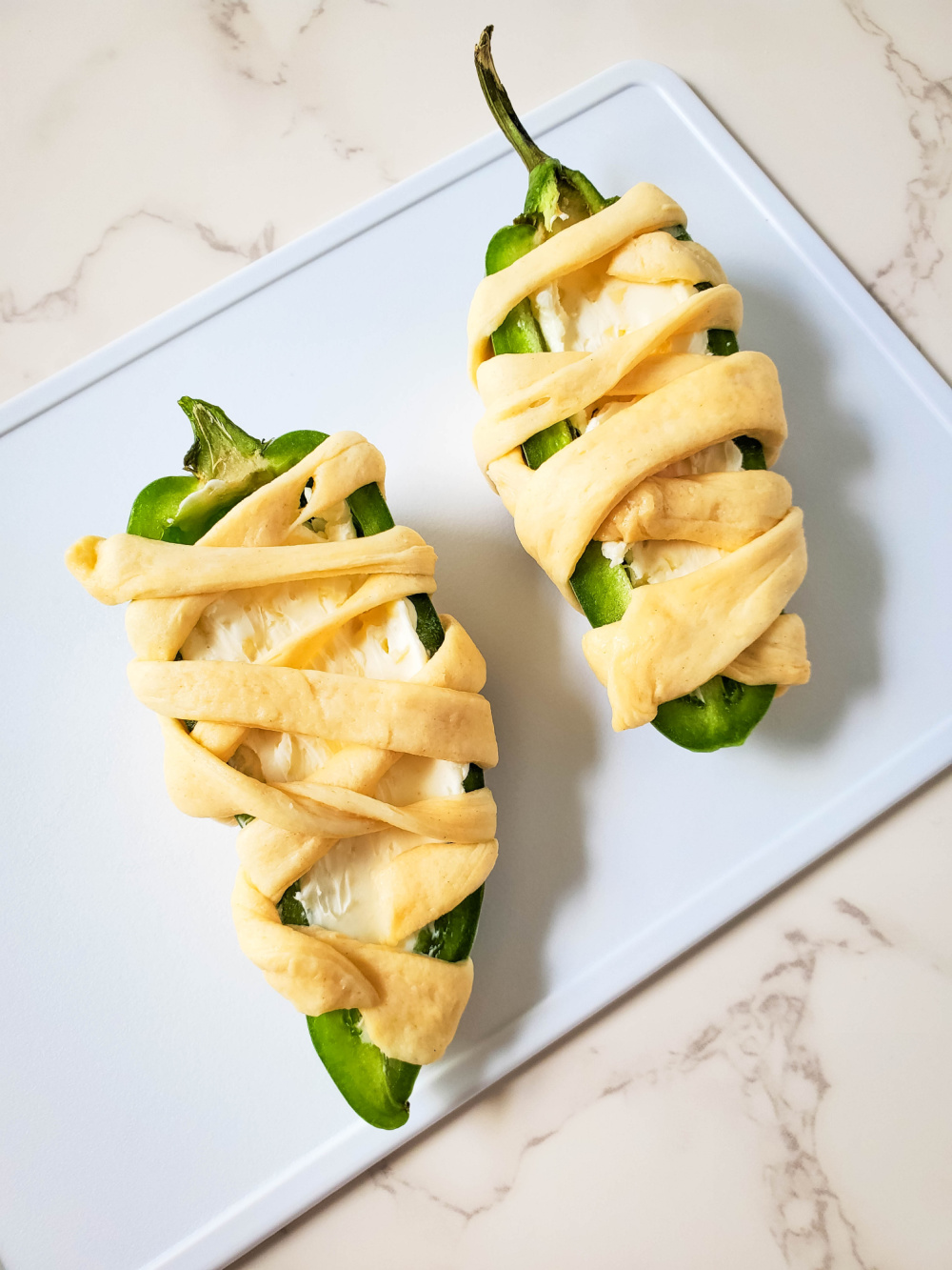 Easy Halloween Jalapeño Popper Mummies