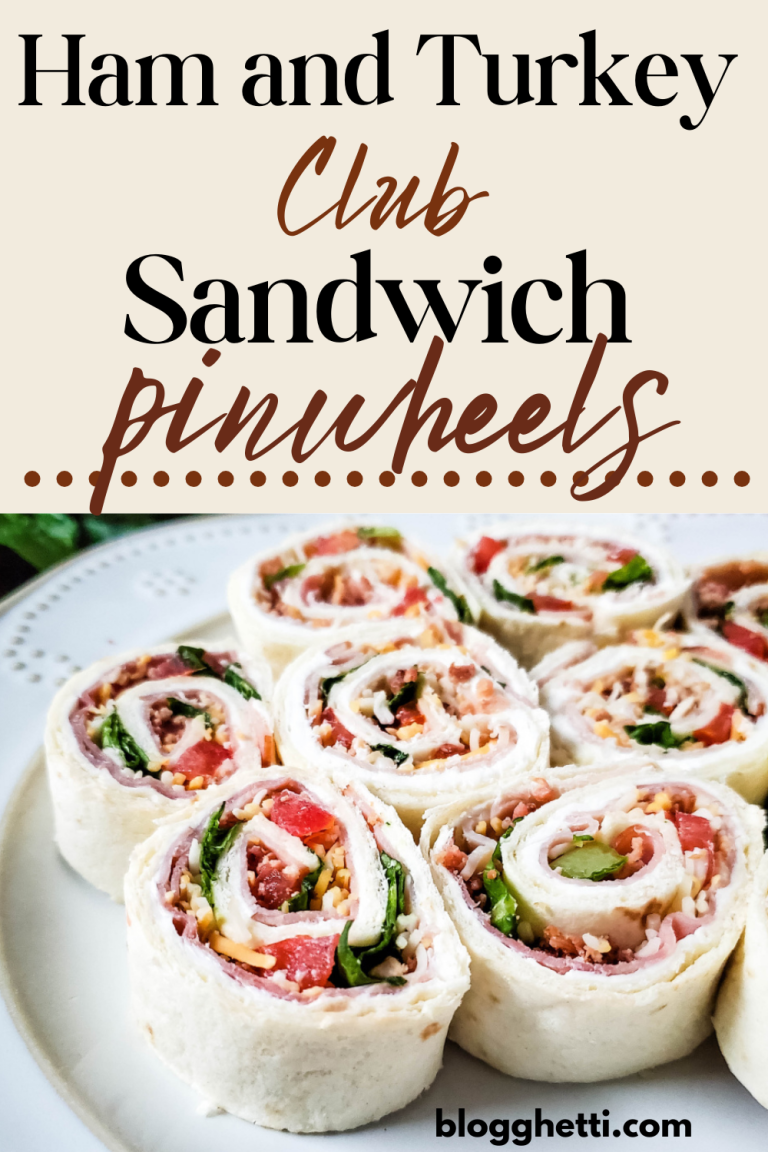 Ham and Turkey Club Sandwich Pinwheels