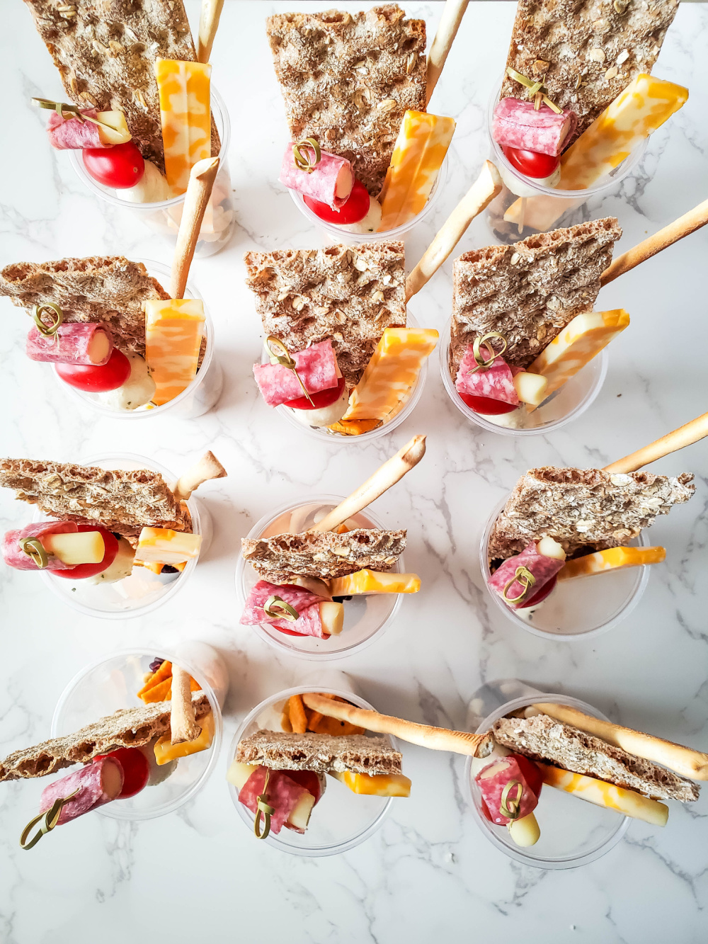 New Year's Eve Individual Charcuterie Cups