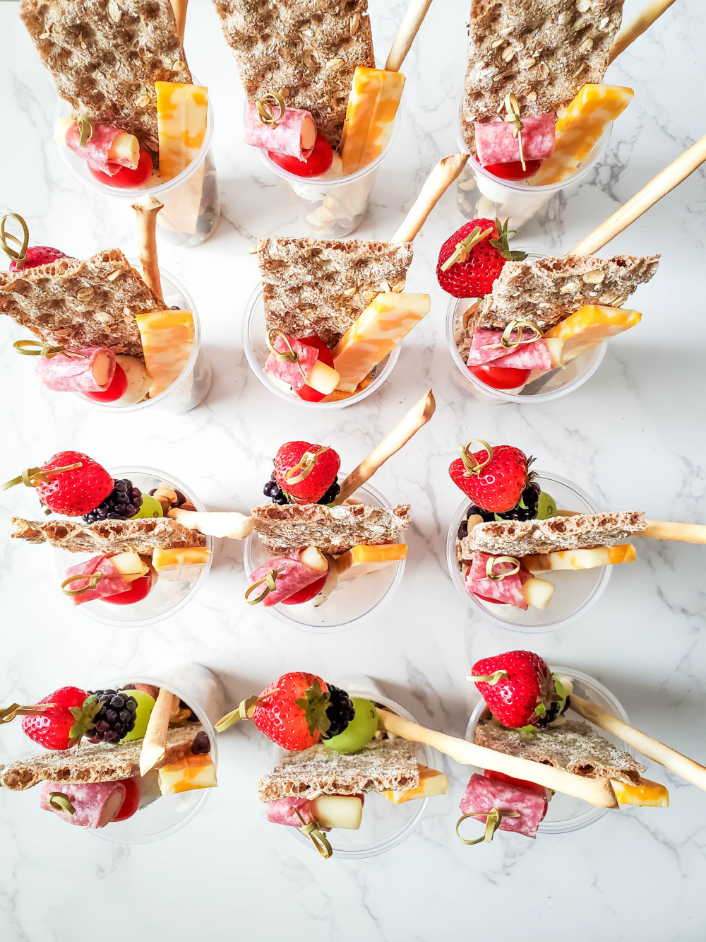 New Year's Eve Individual Charcuterie Cups