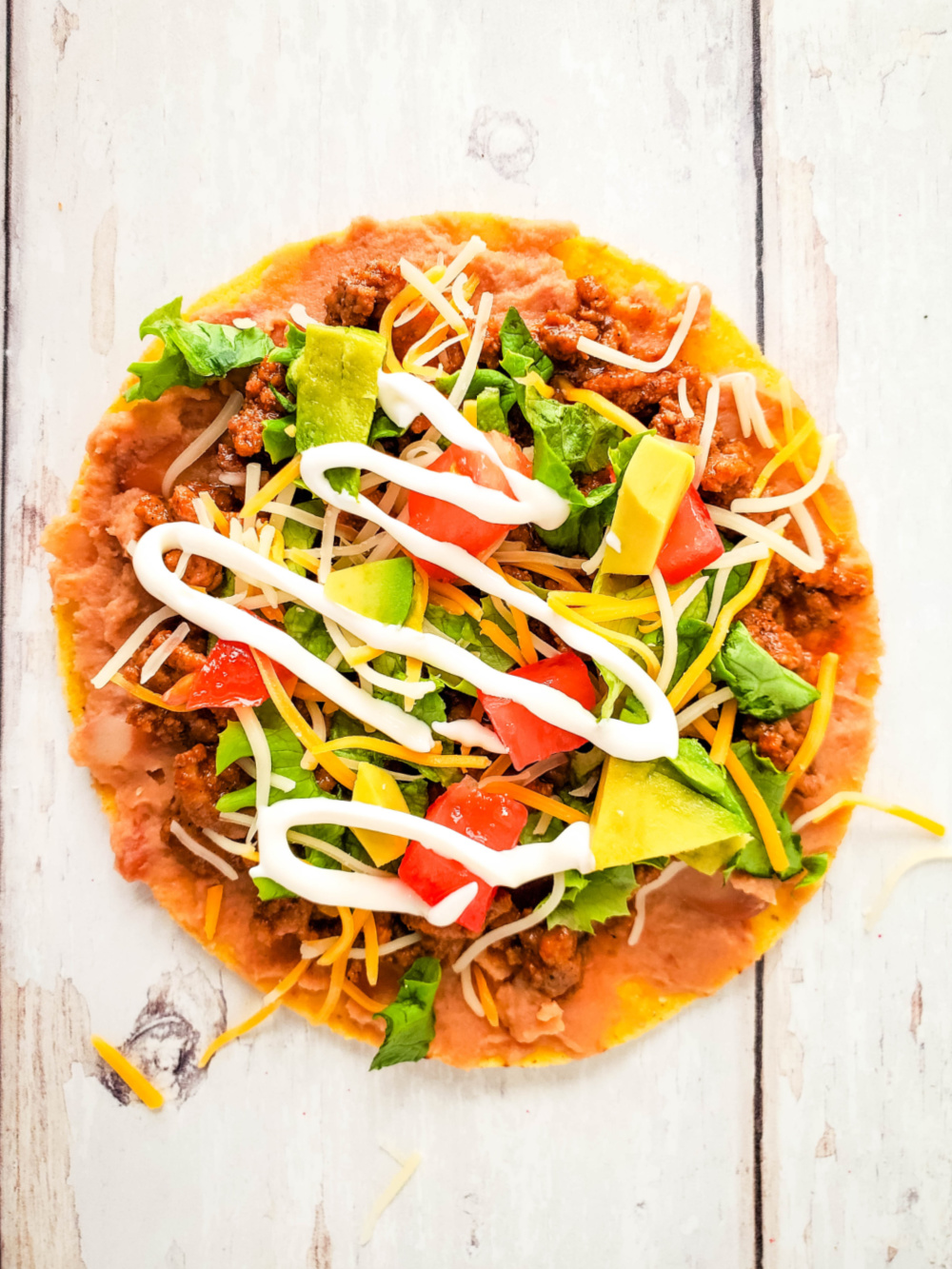 20 Minute Bean and Beef Tostadas
