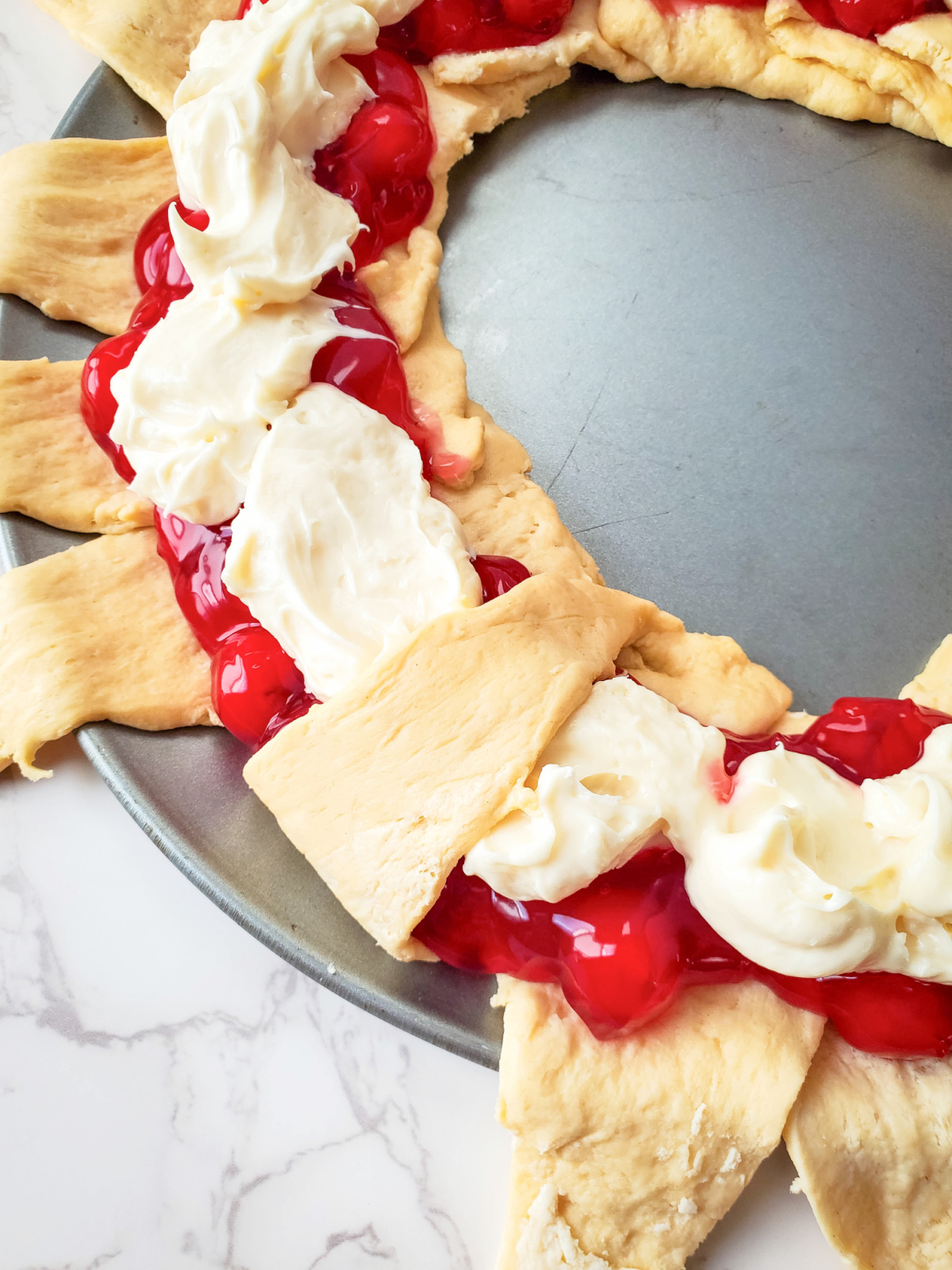 Cherry Cheesecake Crescent Ring