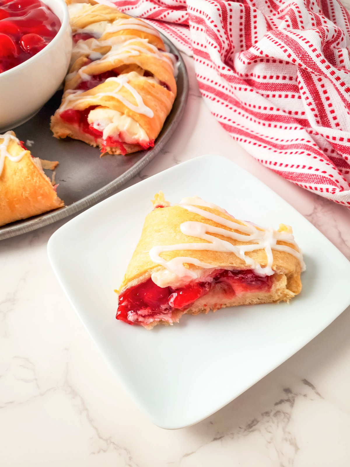 Cherry Cheesecake Crescent Ring