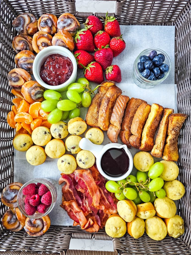 Mini Pancake Muffin Charcuterie Board