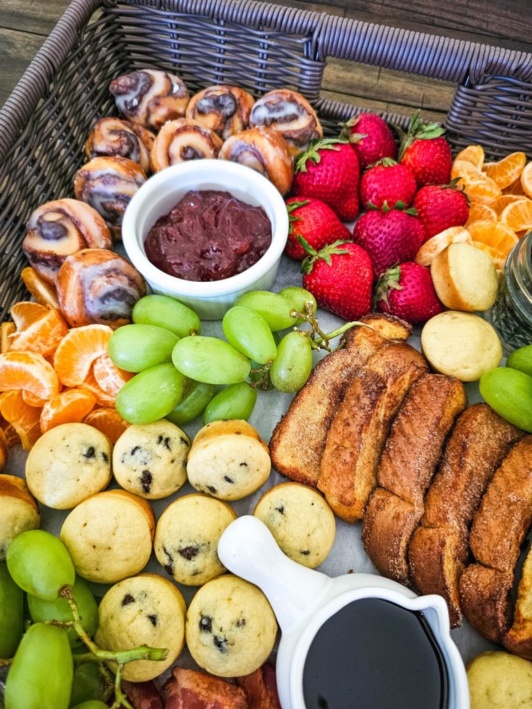 Mini Pancake Muffin Charcuterie Board