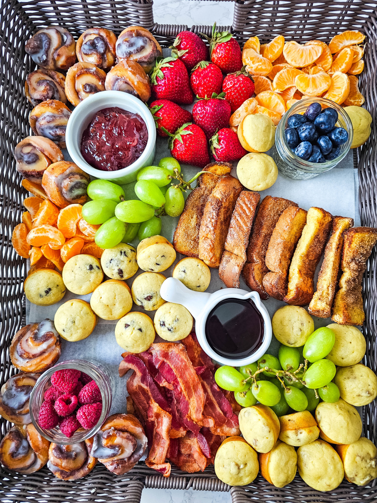 Mini Pancake Muffin Charcuterie Board