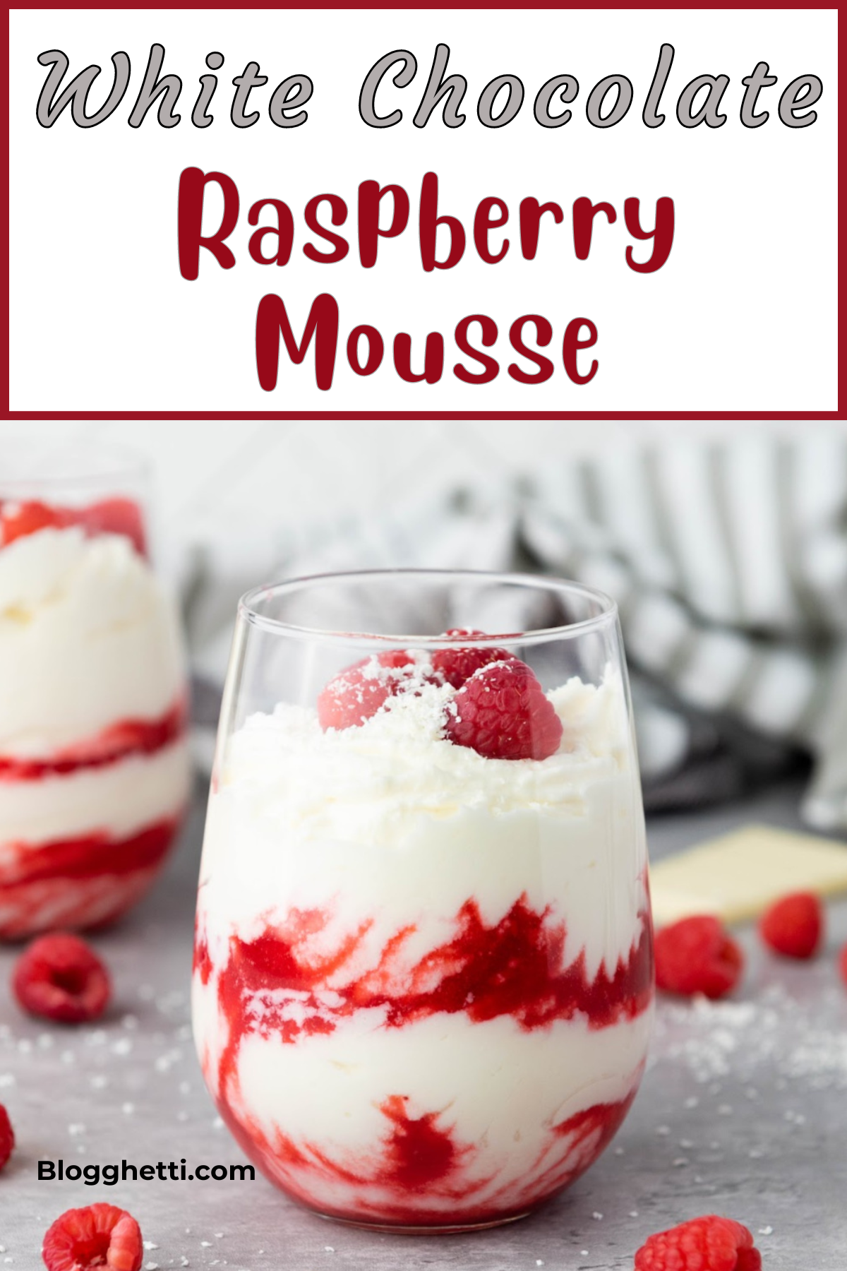 White Chocolate Raspberry Parfaits