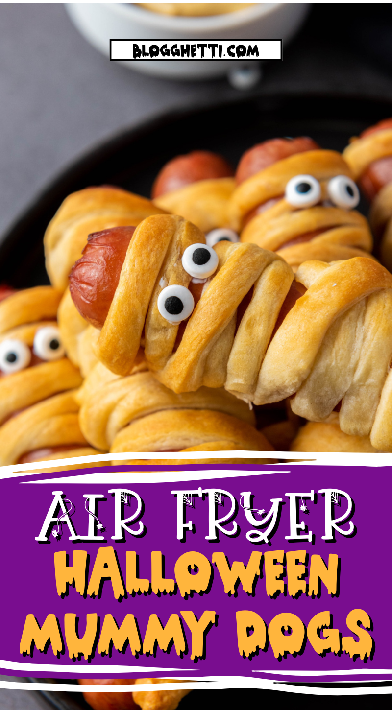 Air Fryer Halloween Mummy Dogs