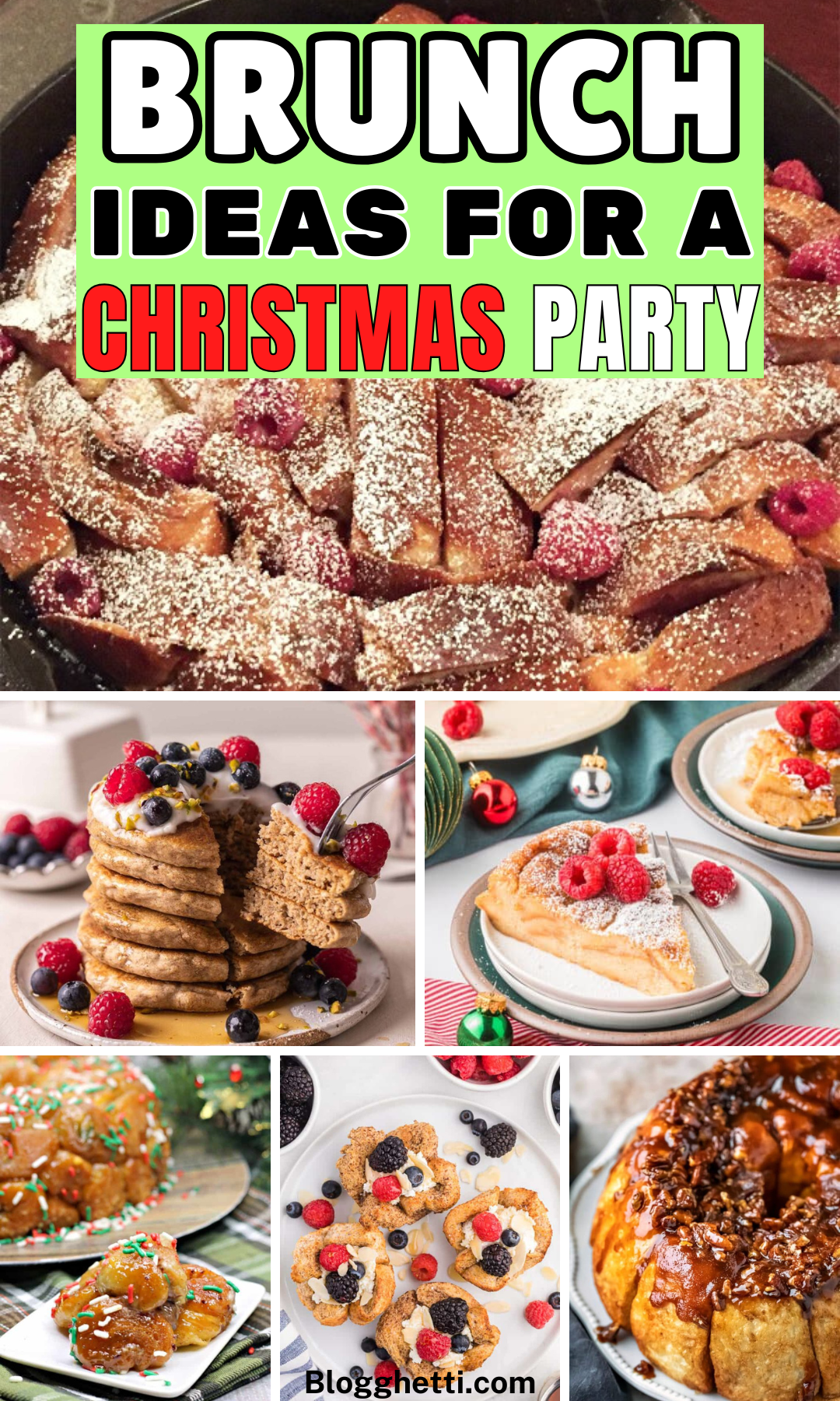 Brunch Ideas for a Christmas Party