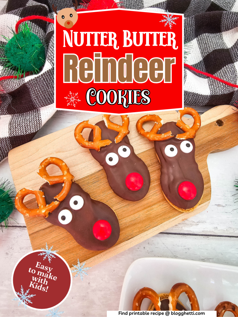 Nutter Butter Reindeer Cookies