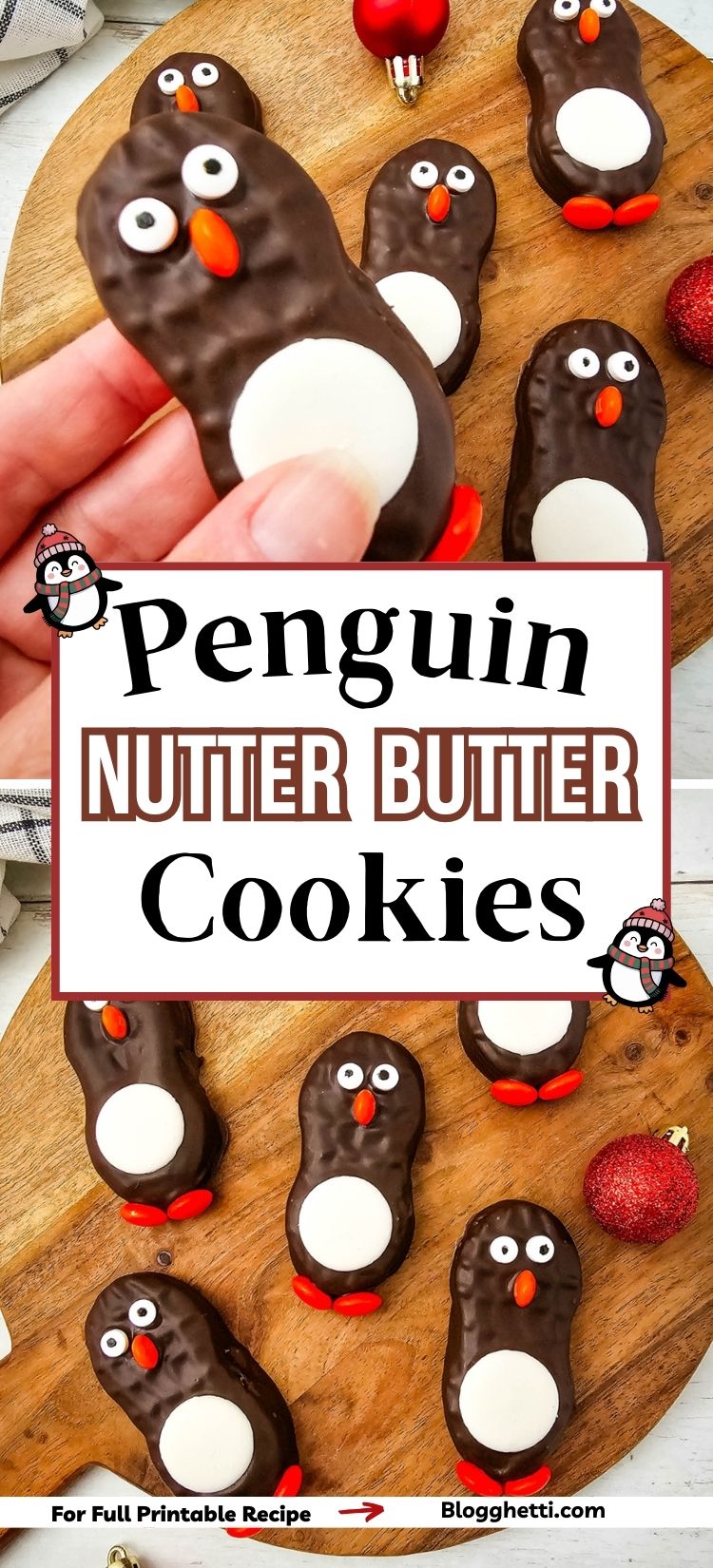 Penguin Nutter Butter Cookies